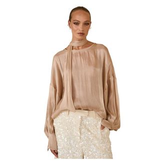 Souvenir Femme, Blouses et Chemises, Beige, Taille: 38 FR T39R0126 Blouse