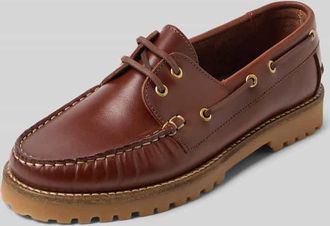 Bianco Slipper aus echtem Leder mit profilierter Sohle