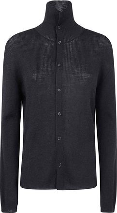 Yohji Yamamoto Pull Col Rond - Noir