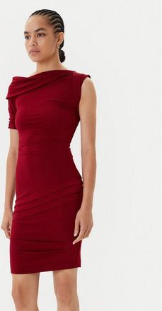 Guess Coctailkleid W5BK71 KCVG2 Dunkelrot Slim Fit