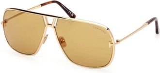 Tom Ford unisex, Accessoires, Jaune, Taille: 63 MM Stavros Lunettes de soleil