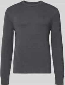Tommy Jeans Regular Fit Strickpullover aus reiner Baumwolle