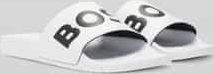 HUGO BOSS Badeschuhe mit Logo Print