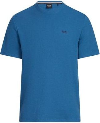HUGO BOSS T-shirt &agrave; col rond en coton piqu&eacute; m&eacute;lang&eacute;