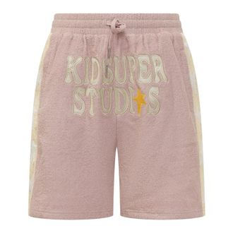 KidSuper Studios Frottee-Shorts - - Shorts - Herren - Rosa - S