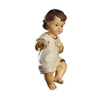 Artibetter B&eacute;b&eacute; J&eacute;sus Figurine J&eacute;sus Statue Petit J&eacute;sus Christ Nativit&eacute; Collection Statue D&eacute;coration Religieuse Sainte Foi Cadeaux pour Bureau &agrave; Domicile 9. 8Cm