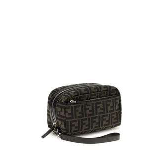 Fendi FF Jacquard Travel Wallet - Brown