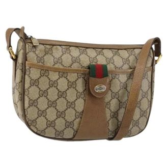 Gucci Sac bandouli&egrave;re en cuir vintage Pre-owned - Femme - Pre-owned - Beige - Taille: ONE Size