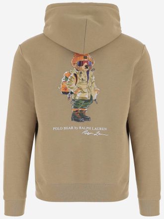 Polo Ralph Lauren Logo-Embroidered Cotton Blend Sweatshirt - Beige