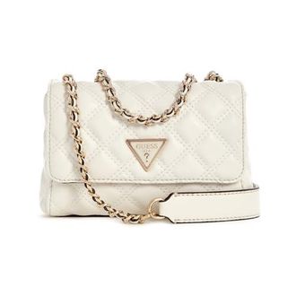 Guess Giully Mini 2 Compartment Convertible Flap XS Creme White