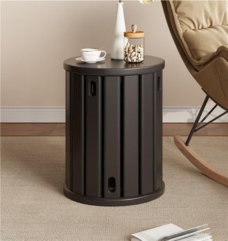 Generic Stapelbare Hocker (4er-Set), robuste und langlebige runde Stapelhocker f&uuml;r platzsparende Aufbewahrung, multifunktionale Massivholzst&uuml;hle f&uuml;r K&uuml;che, Sc