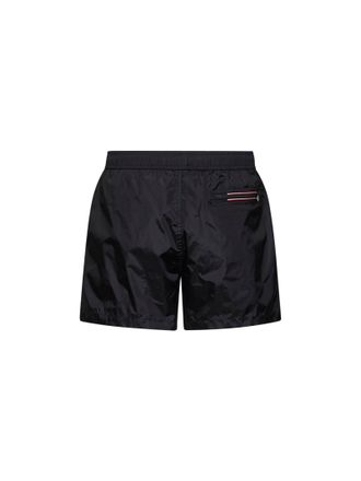 Moncler Mens Swim Shorts Nylon Black Polyamide Beachwear Sea Clothing