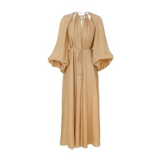 Zimmermann Femme, Robes, Beige, Taille: 40 FR Robe Longue Mahon