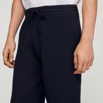 Sandro Pantalon de jogging en maille