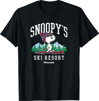 Peanuts Snoopys Skigebiet T-Shirt