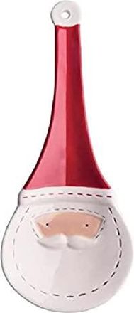 Excelsa Xmas Country Style Cendrier en c&eacute;ramique Blanc/Rouge