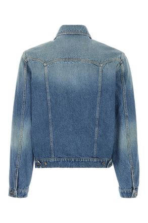 Versace Mens Denim Jacket 1d800mediumblue Cotton