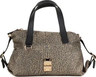 Borbonese Gemusterter Shopper - Nude