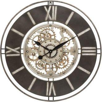 Atmosphera Atmosphera - Grande Pendule murale en M&eacute;tal Dor&eacute; d 70 cm