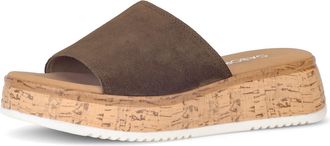 Gabor Damen Pantoletten, Frauen Clogs, Pantoletten,Business,Glamour,Stil,trendy,hochwertig,Wellness,schick,chic,Whisky (S.Kork),35 EU / 2.5 UK