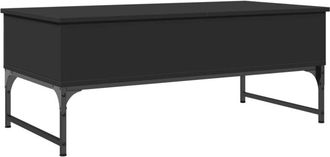 vidaXL vidaXL Couchtisch Schwarz 100x50x40 cm Holzwerkstoff und Metall