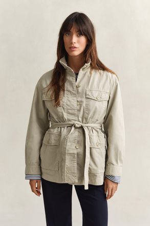 GANT Damen Field Jacket mit G&uuml;rtel (XXL) COUNTRY BEIGE