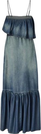 Pinko Pinko, Femme, Robes, Bleu, Taille: 38 FR Chiarodiluna Abito