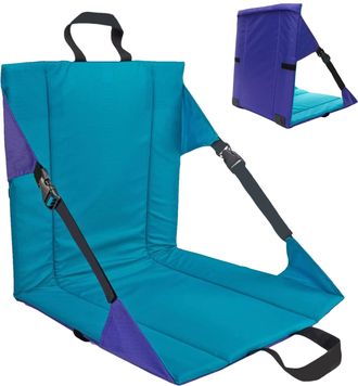 Generico Stadionsitze - Tragbares Sitzkissen mit R&uuml;ckenlehne, bequemer Outdoor-Stuhl, f&uuml;r Sportveranstaltungen, Konzerte, Stadionspiele, Besuchersitze, Ai Akti