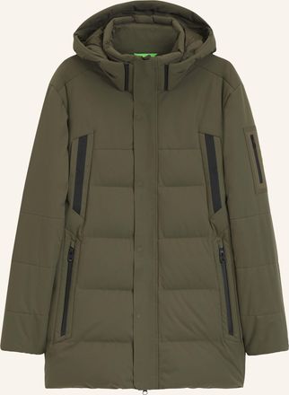 HUGO BOSS Jacke Ow_Block-X Parka Regular Fit gruen