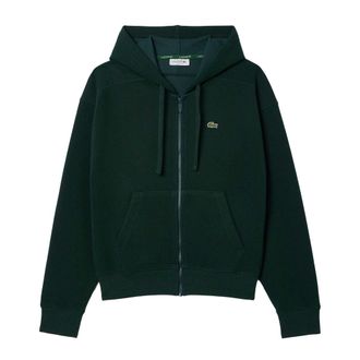 Lacoste Hoodie mit durchgehendem Rei&szlig;verschluss f&uuml;r Damen, Piqu&eacute; (Gr&uuml;n)