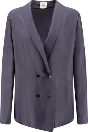 Alysi Femme, Blouses et Chemises, Gris, Taille: 36 FR Veste crois&eacute;e