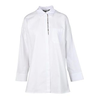 Max Mara Femme, Blouses et Chemises, Blanc, Taille: 38 FR Chemise en coton