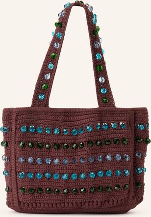 Sandro Sandro Handtasche Mit Schmucksteinen braun
