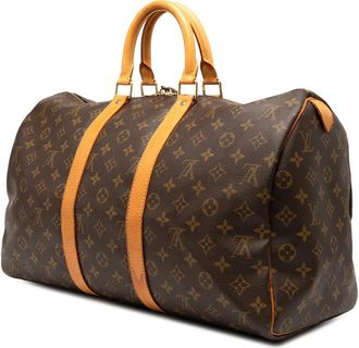 Louis Vuitton Weekender - Monogram Keepall 45 - Gr. unisize - in Braun - f&uuml;r Damen