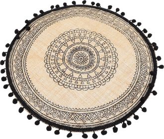 Cabilock Dekoratives Tischset 40cm aus Verdicktem Jutestoff Hitzebest&auml;ndige Geschirrmatte rutschfest f&uuml;r Haushalt und Esszimmer