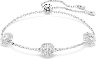 Swarovski Bracelet Una Angelic, Taille ronde, Motifs double face, Blanc, Métal rhodié