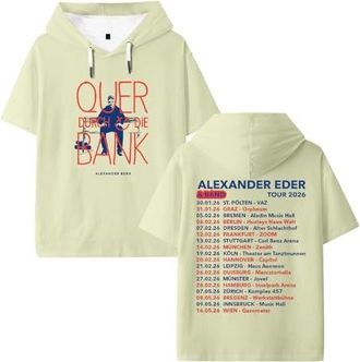 Generic Alexander Eder Quer durch die Bank Tour 2026 Merch T-shirt &agrave; capuche tendance &agrave; manches courtes, 02, 3XL