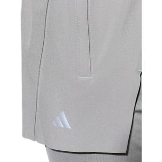 adidas Layered Recycled Polyester Jogger Shorts - Gray