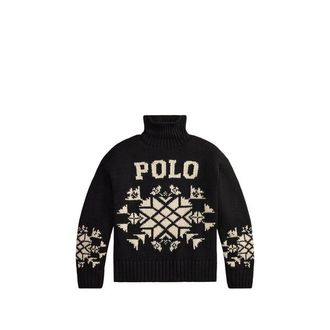 Polo Ralph Lauren Pull col montant imprim&eacute; en laine