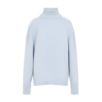 Carven Roll Neck Pullover - - Knitwear - Damen - Blau - M