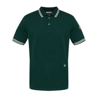 Moncler Polohemd mit gesticktem Logo - - Tops - Herren - Gr&uuml;n - XL