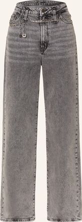 Maje Wide Leg Jeans grau