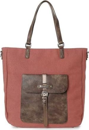 Les Tropeziennes Les Trop&eacute;ziennes par M.Belarbi | Sac shopping Mol&egrave;ne | Sac femme port&eacute; &eacute;paule avec bandouli&egrave;re en toile de coton et synth&eacute;tique doublure fleurie | 38 