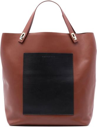 Balenciaga Shopper - Bicolor Leather Pocket Shopping Tote - Gr. unisize - in Braun - f&uuml;r Damen