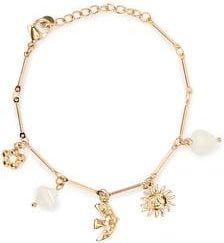 Au Printemps Paris Bracelet charms nacre et oiseaux