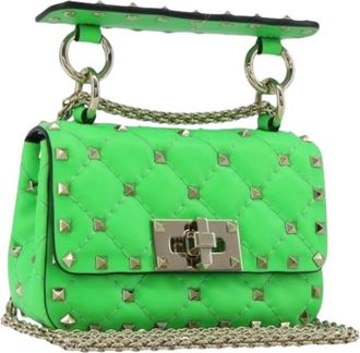 Valentino Sac bandouli&egrave;re mini vintage doccasion - Femme - Pre-owned - Vert - Taille: ONE Size