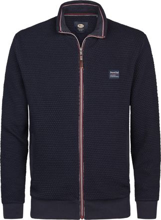 Petrol Industries Gerippte Strickjacke Kenai Blau XXXL