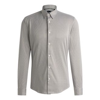 HUGO BOSS Homme, Chemises, Beige, Taille: S Chemise P-Roan Kent Coupe Ajust&eacute;e