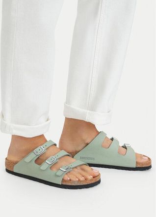Birkenstock Pantoletten Florida 1030319 Gr&uuml;n