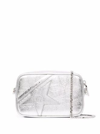 Golden Goose sac &agrave; bandouli&egrave;re Mini Star &agrave; effet m&eacute;tallis&eacute; - Argent